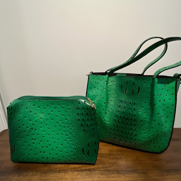 Bags | Kelly Green Shoulder Bag Tote | Poshmark